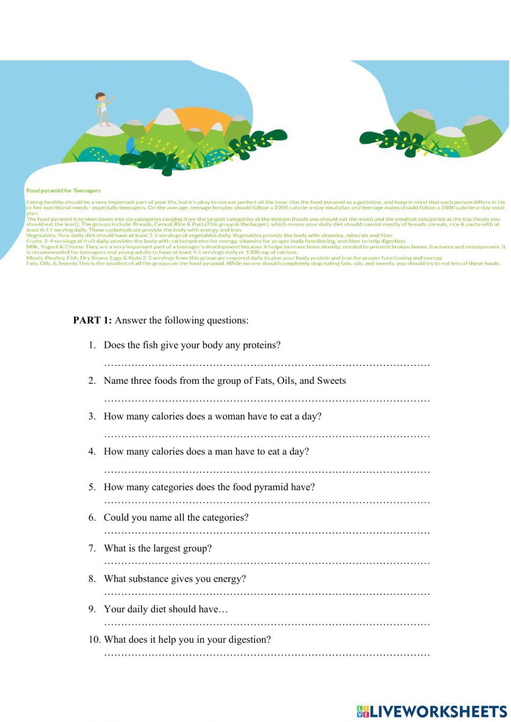 Reading actitivity worksheet | Live Worksheets