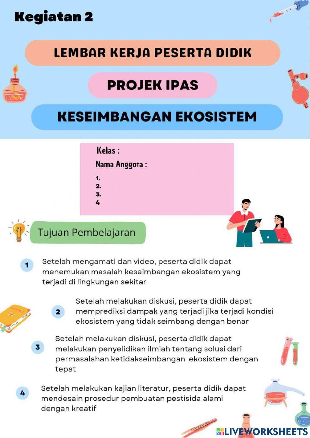 LKPD Projek IPAS | Free Interactive Worksheets | 7027050