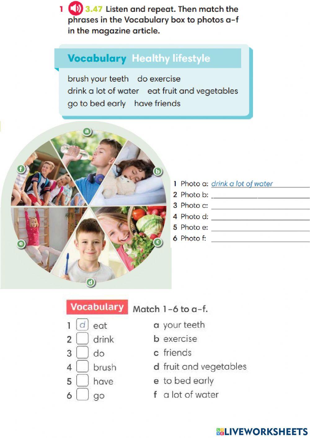 37 health worksheet | Live Worksheets