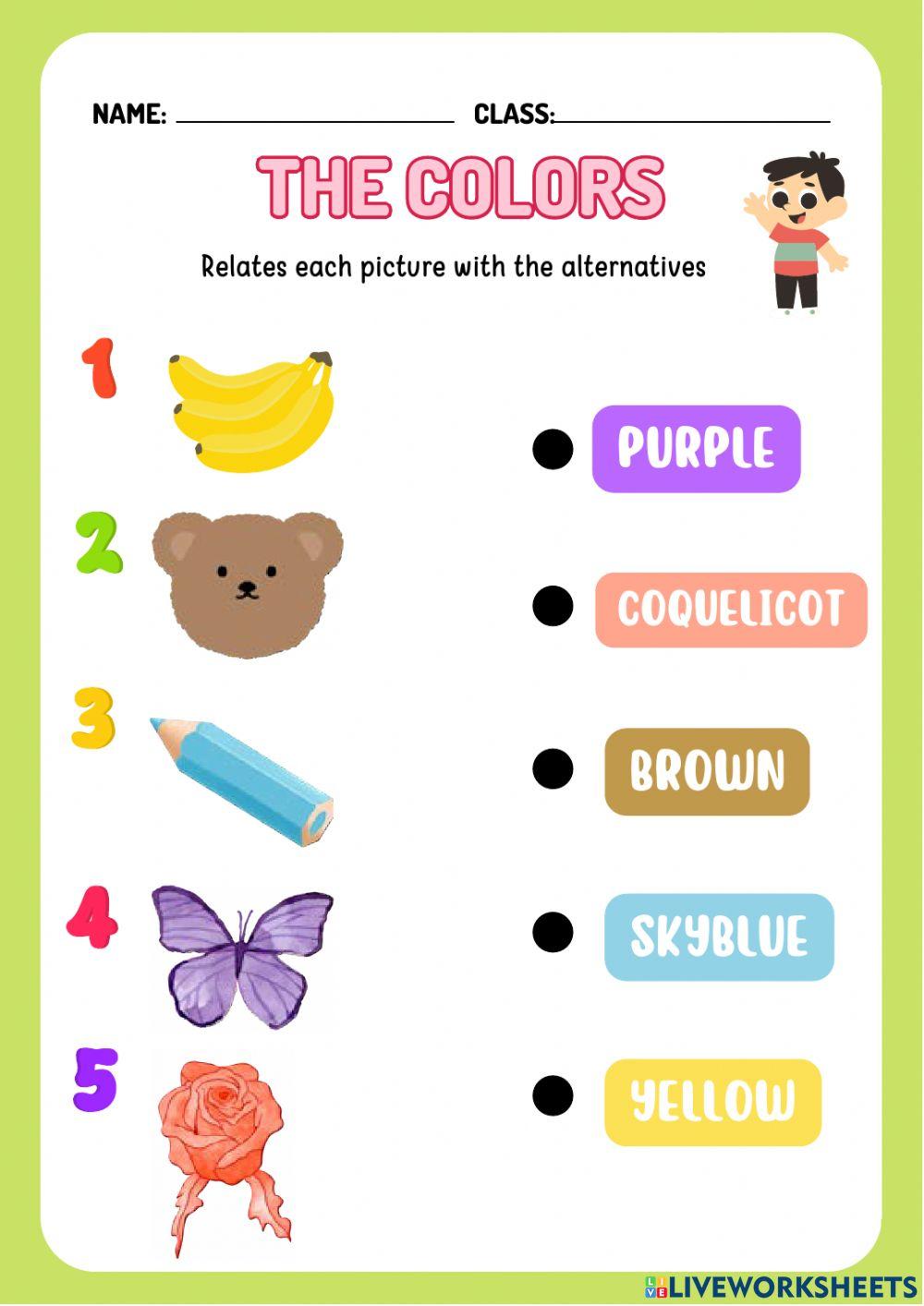 English class English as a Second Language (ESL) exercise | Live Worksheets