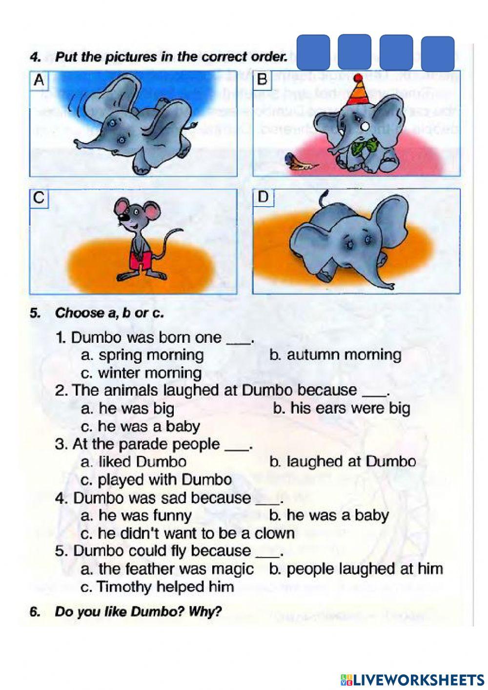 Dumbo | Live Worksheets