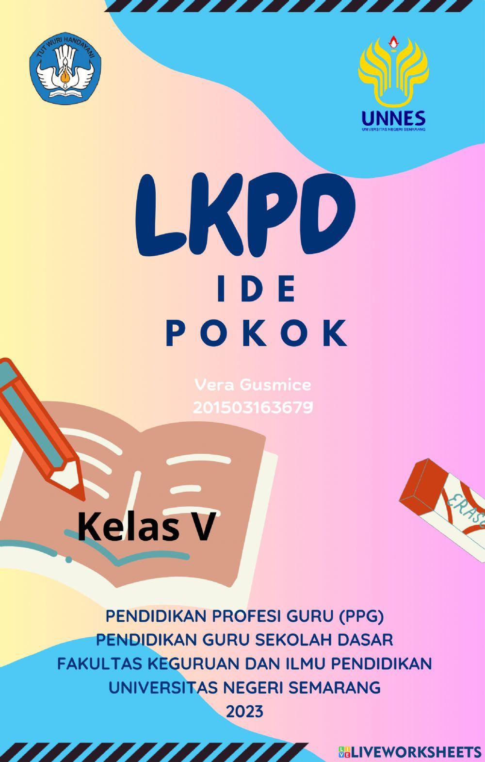 LKPD IDE POKOK PJBL online exercise for | Live Worksheets