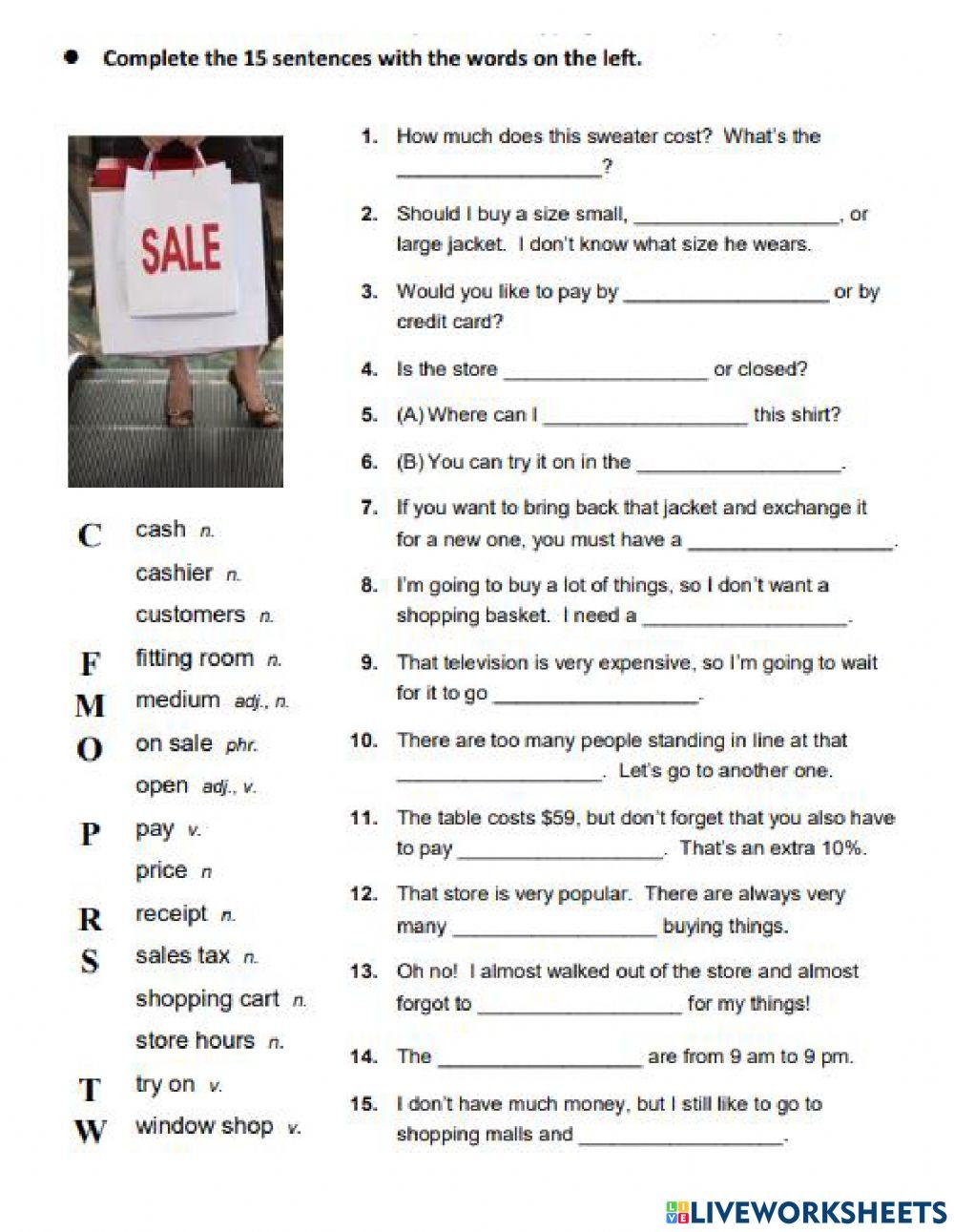 7028648 | Shopping | syr_32 | LiveWorksheets
