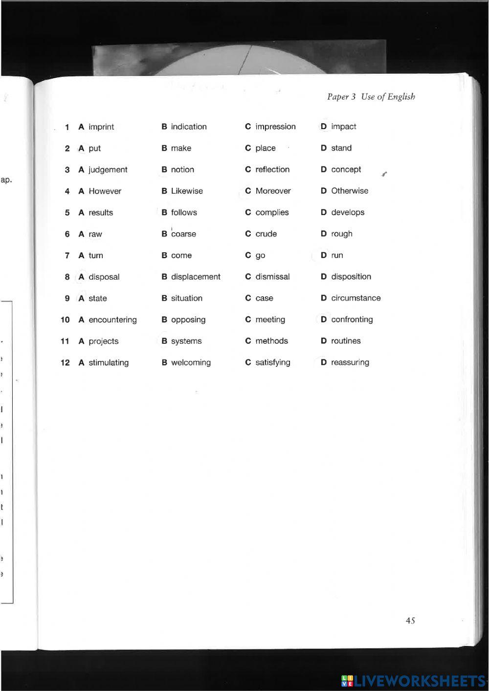Use of english all parts test 2 7029303 | Accent | Live