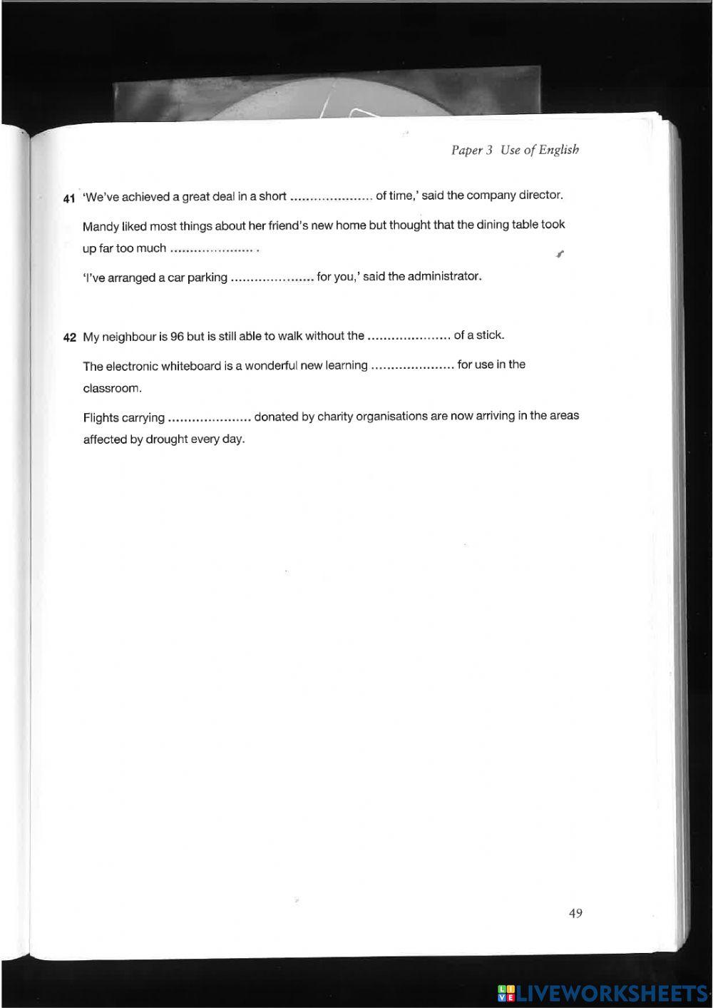 Use of english all parts test 2 7029303 | Accent | Live