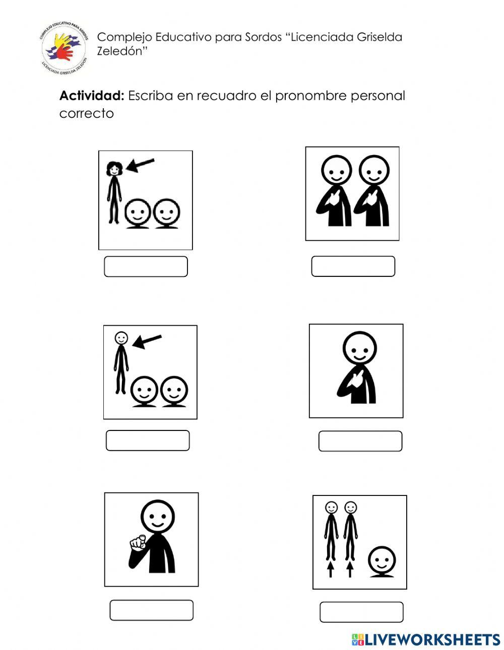 pronombres pers… | Free Interactive Worksheets | 7040919