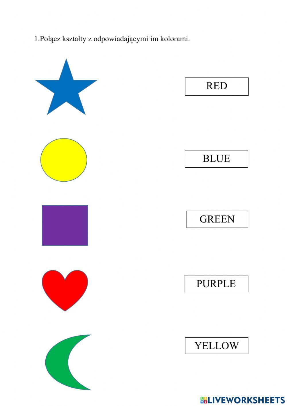 Karta Pracy - kolory worksheet | Live Worksheets