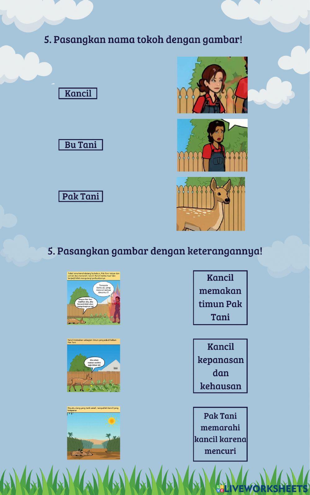 Dongeng interactive activity for Grade 2 | Live Worksheets