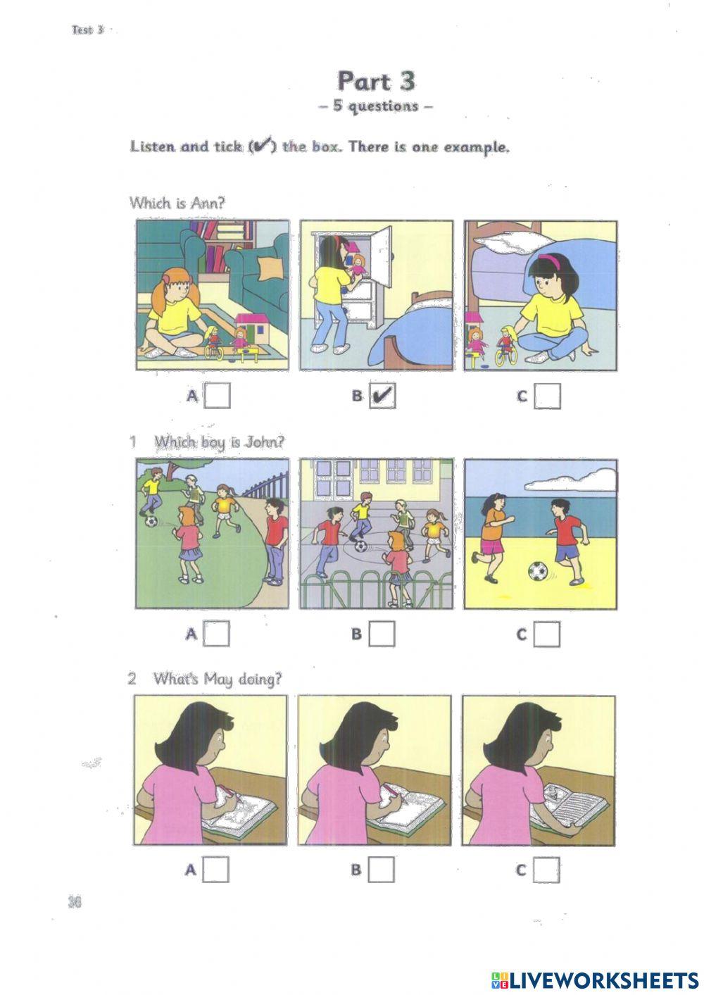 quick test online exercise for | Live Worksheets