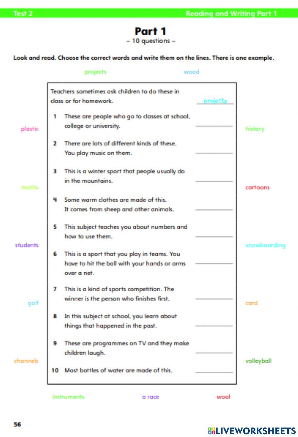 7065738 | A2 Flyers Reading - Part 1 | GonlineTA