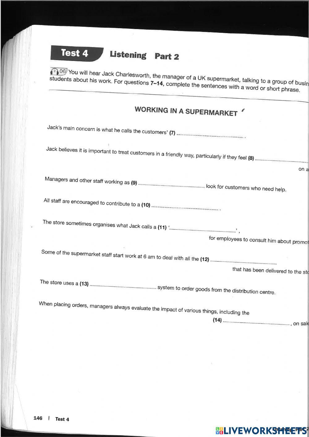 7048705 | Listening Training CAE all parts test 4