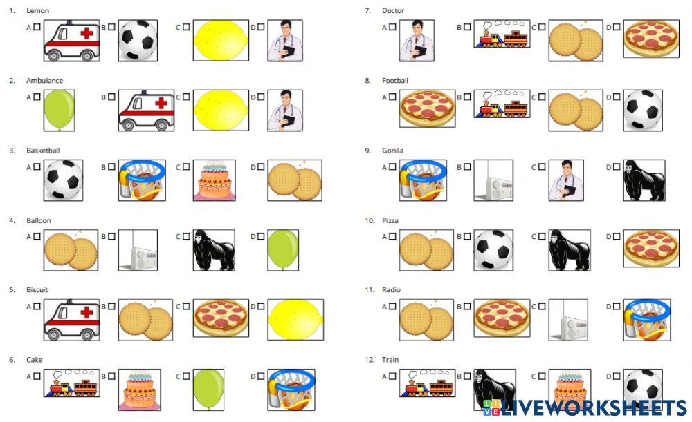 Unit 1 Words online activity | Live Worksheets