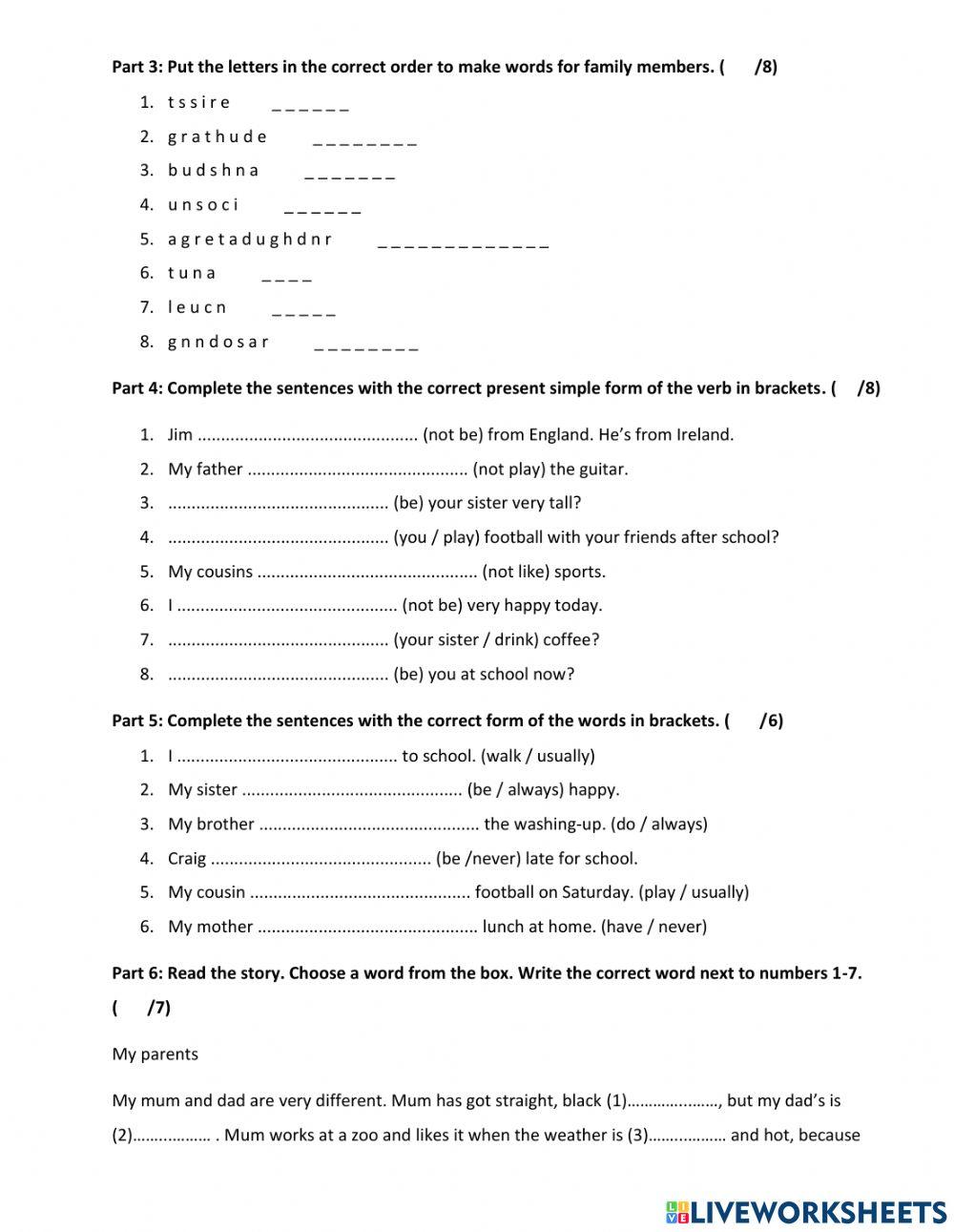 Complete ket - … | Free Interactive Worksheets | 7068954