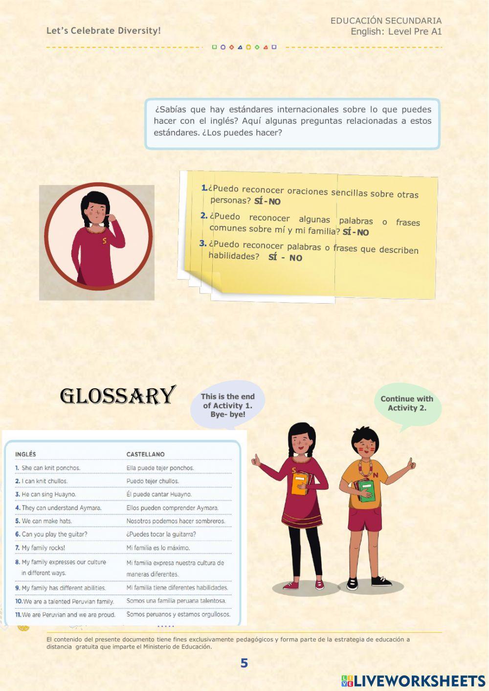 Let-s Celebrate Diversity worksheet for first an second grade | Live ...