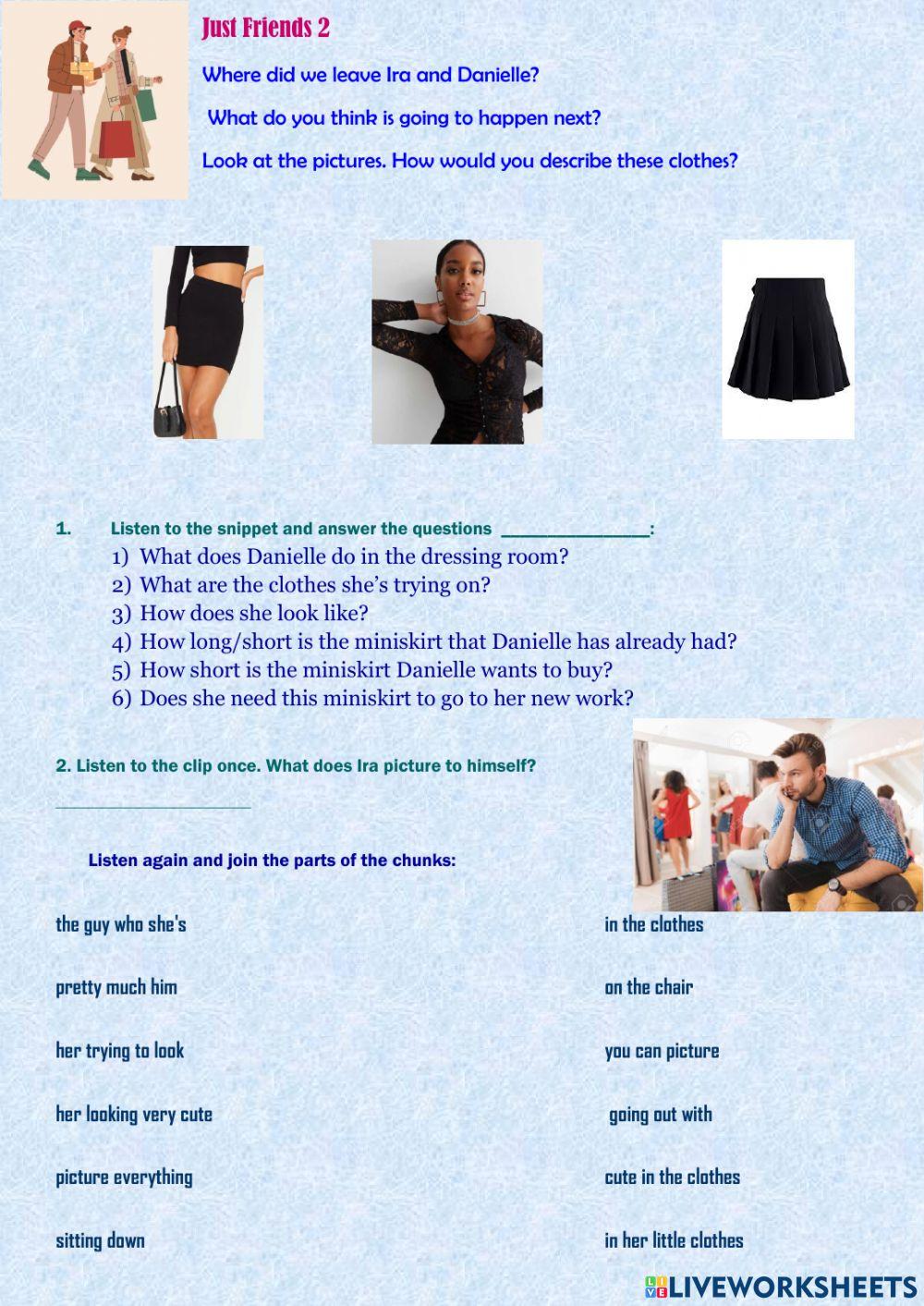 Just Friends 2 worksheet | Live Worksheets