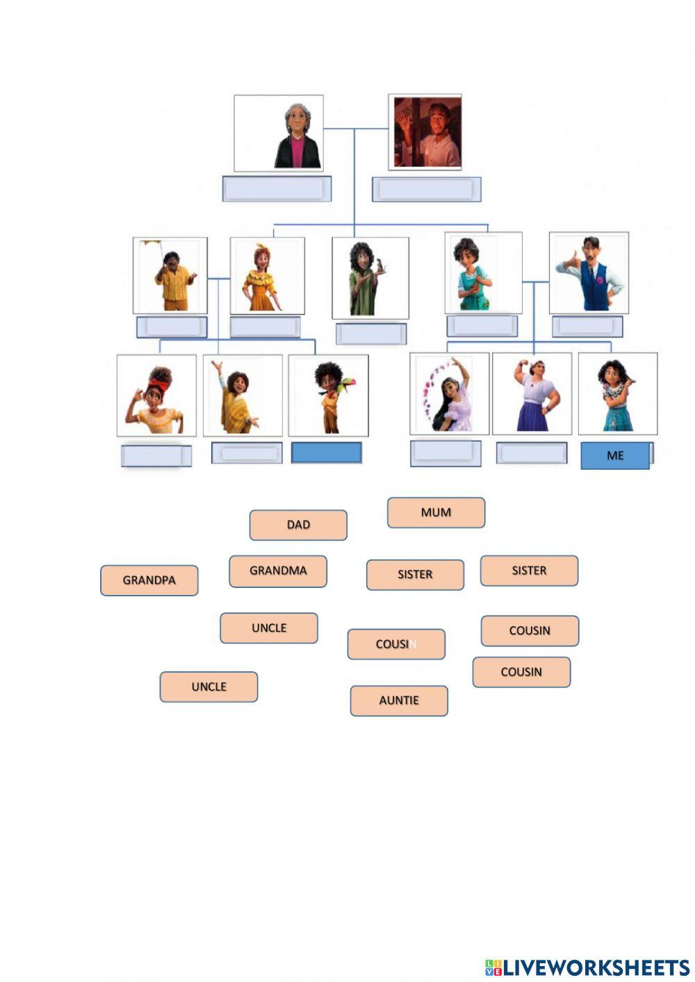 7069494 | Family members | lauramaffeis | LiveWorksheets