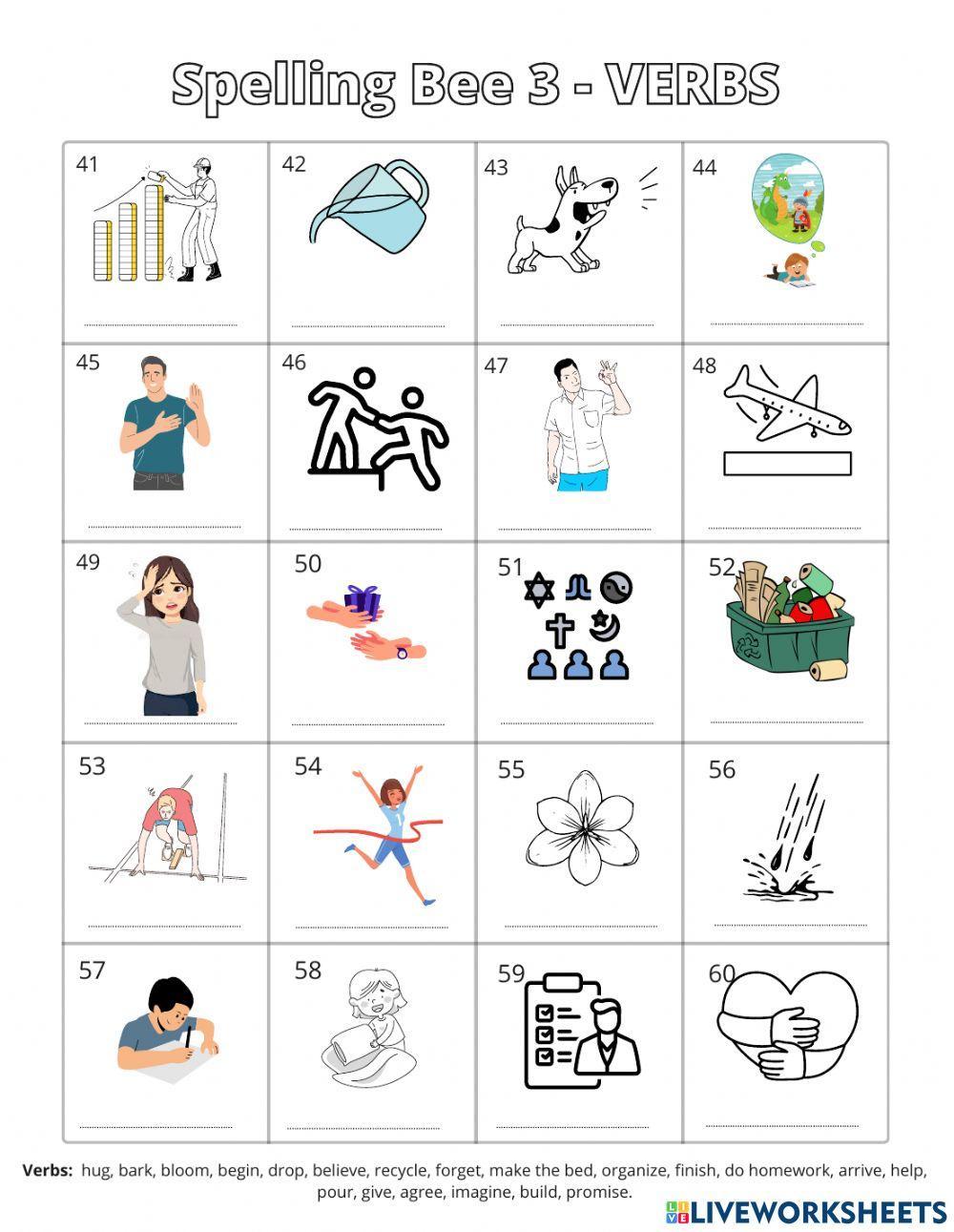 Verbs 3 with audio 7069735 | Cecilia Díaz | Live