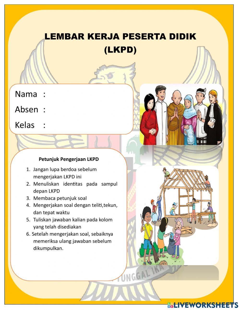 E-lkpd online exercise for 4 | Live Worksheets