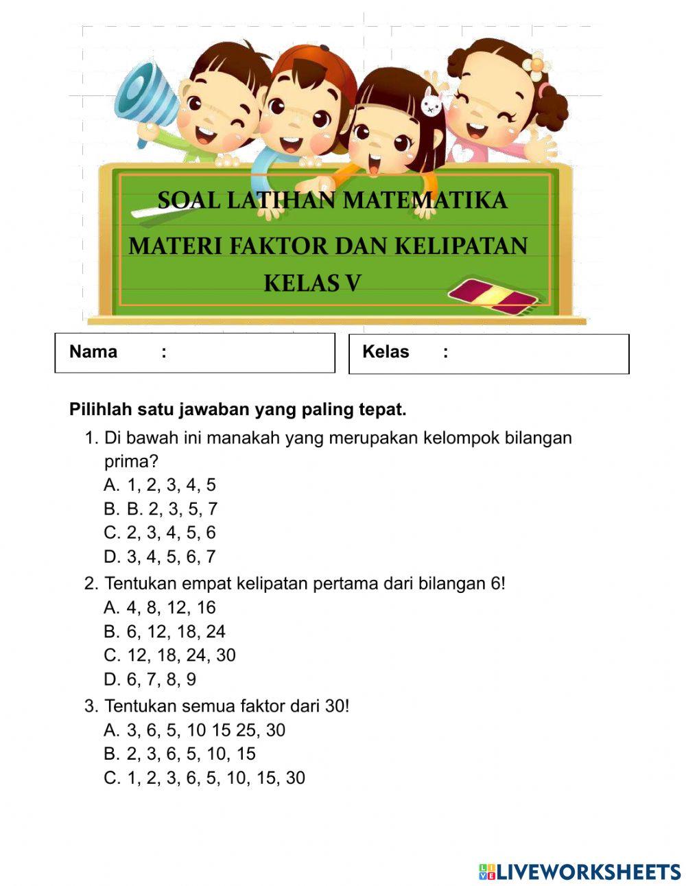 Kelipatan dan Faktor 2657 | Tatik Julaekah | Live