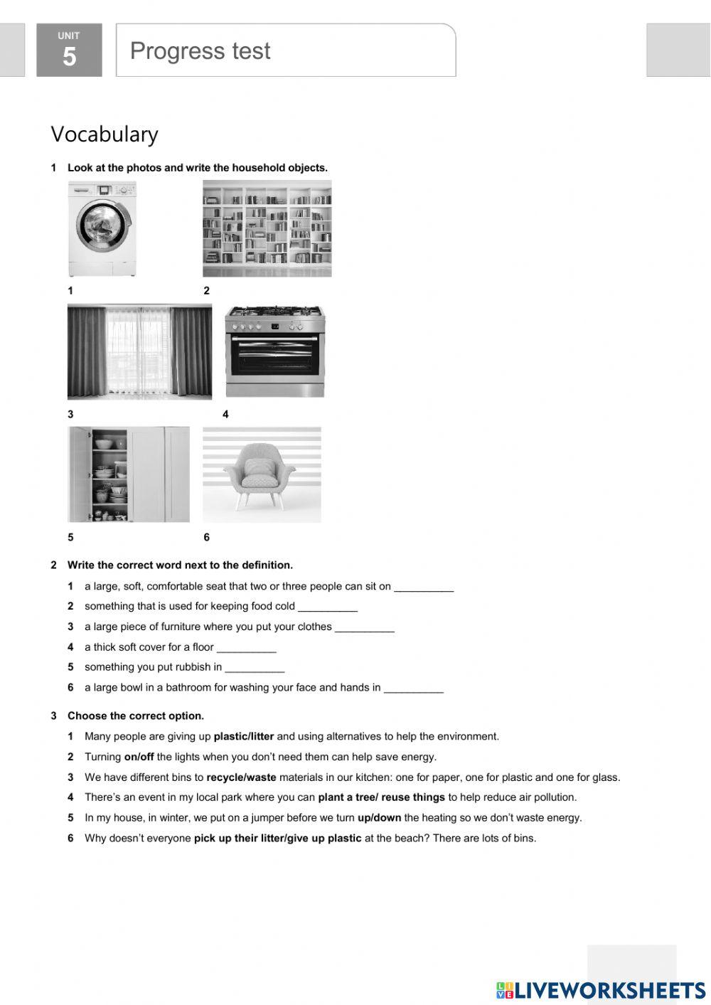 Unit 5 test 2633 | micaelaajerez | Live Worksheets