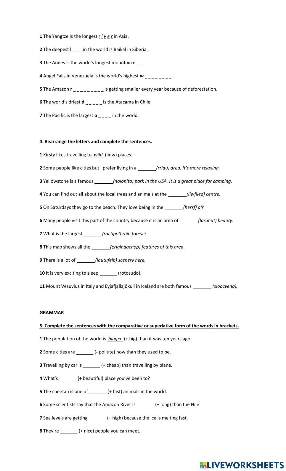 Hshhs worksheet | Live Worksheets