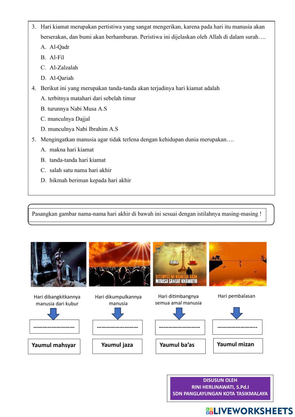 LKPD Hari Akhir online exercise for | Live Worksheets LKPD Hari Akhir online exercise for | Live Worksheets