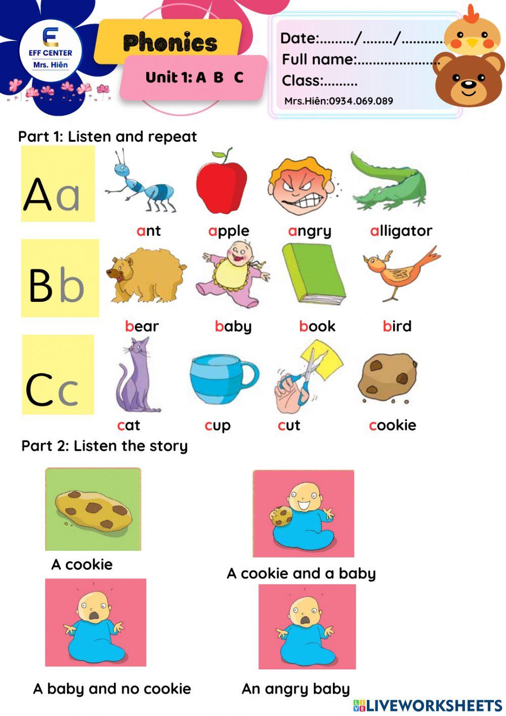 Phonics 7070578 | Hienvu86 | LiveWorksheets
