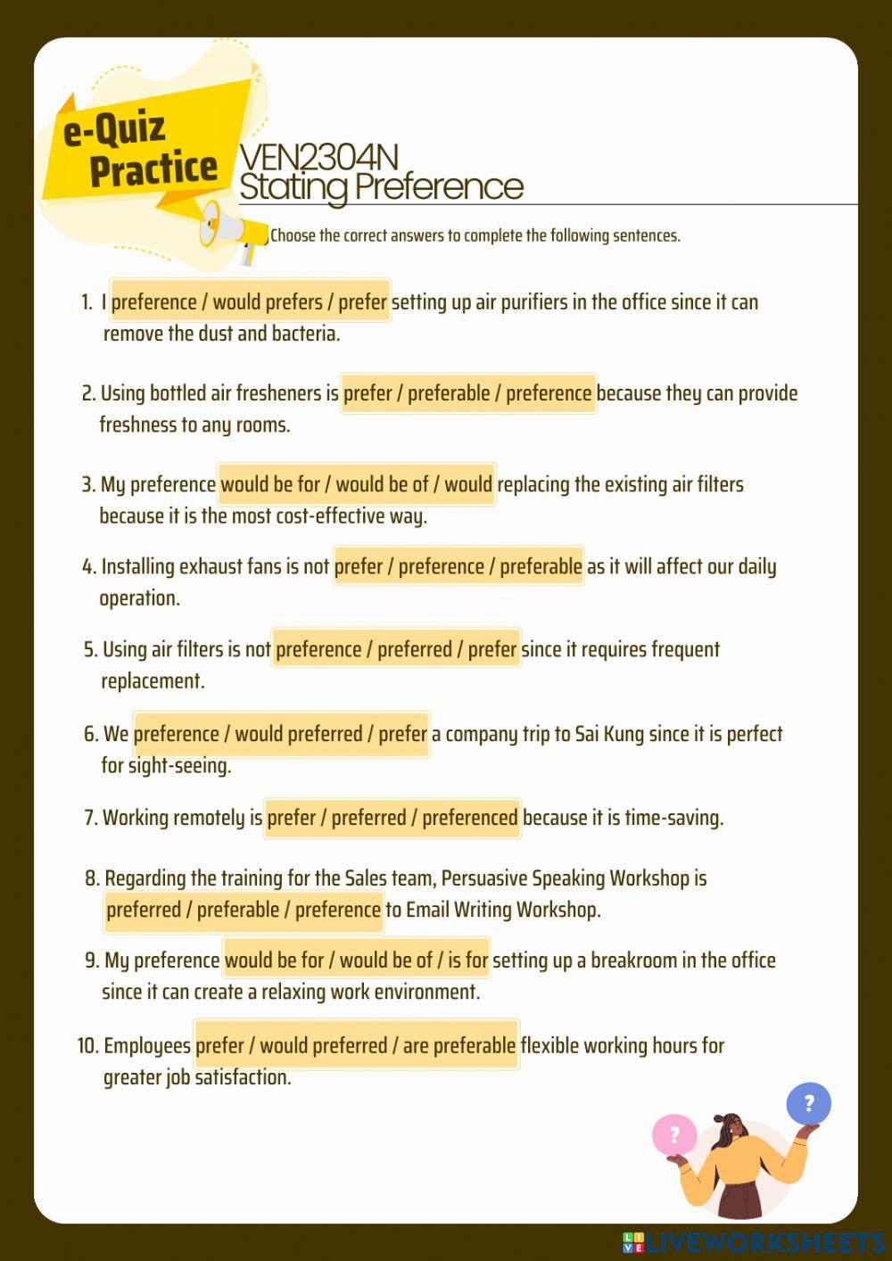 7077873 | VEN2304N U4-Stating Preference | LC YCPF