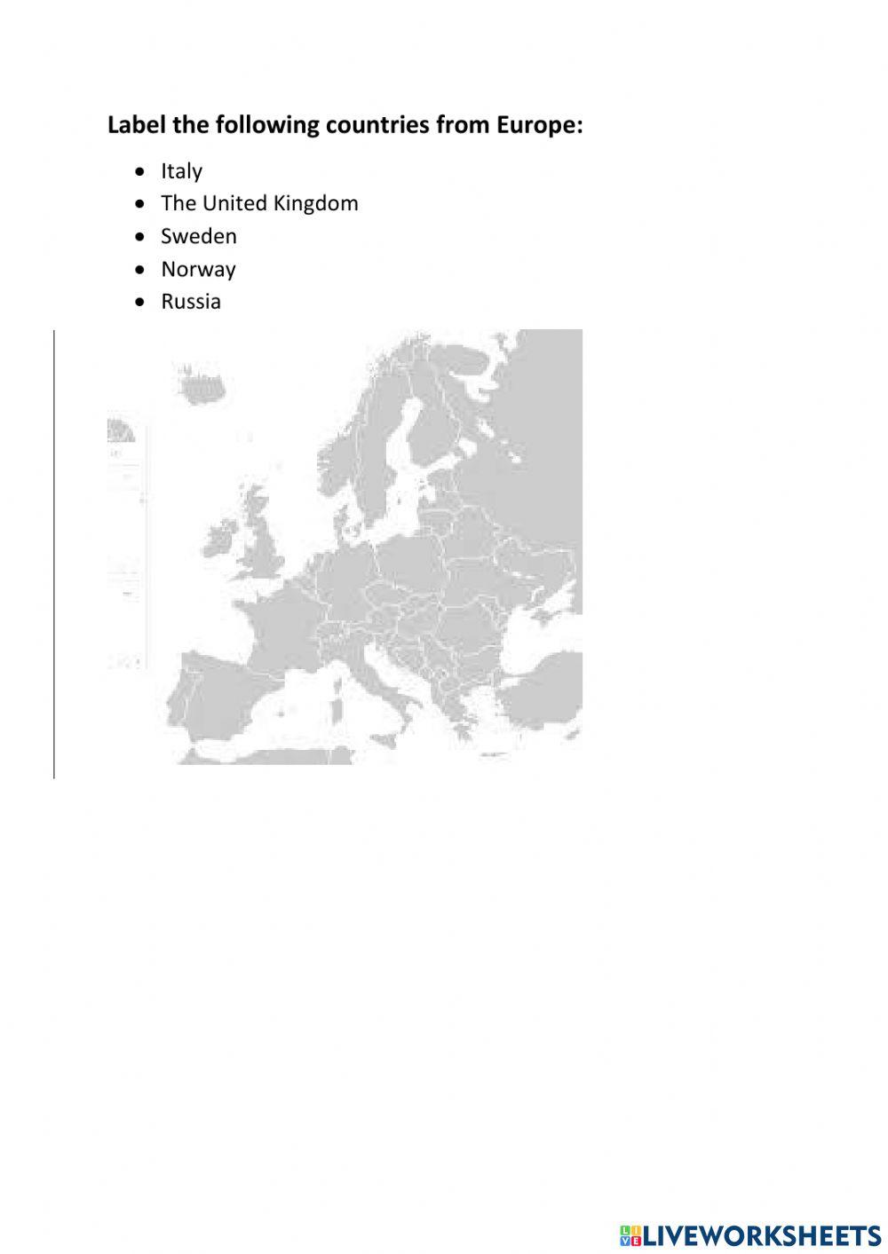Geography study worksheet online exercise for | Live Worksheets