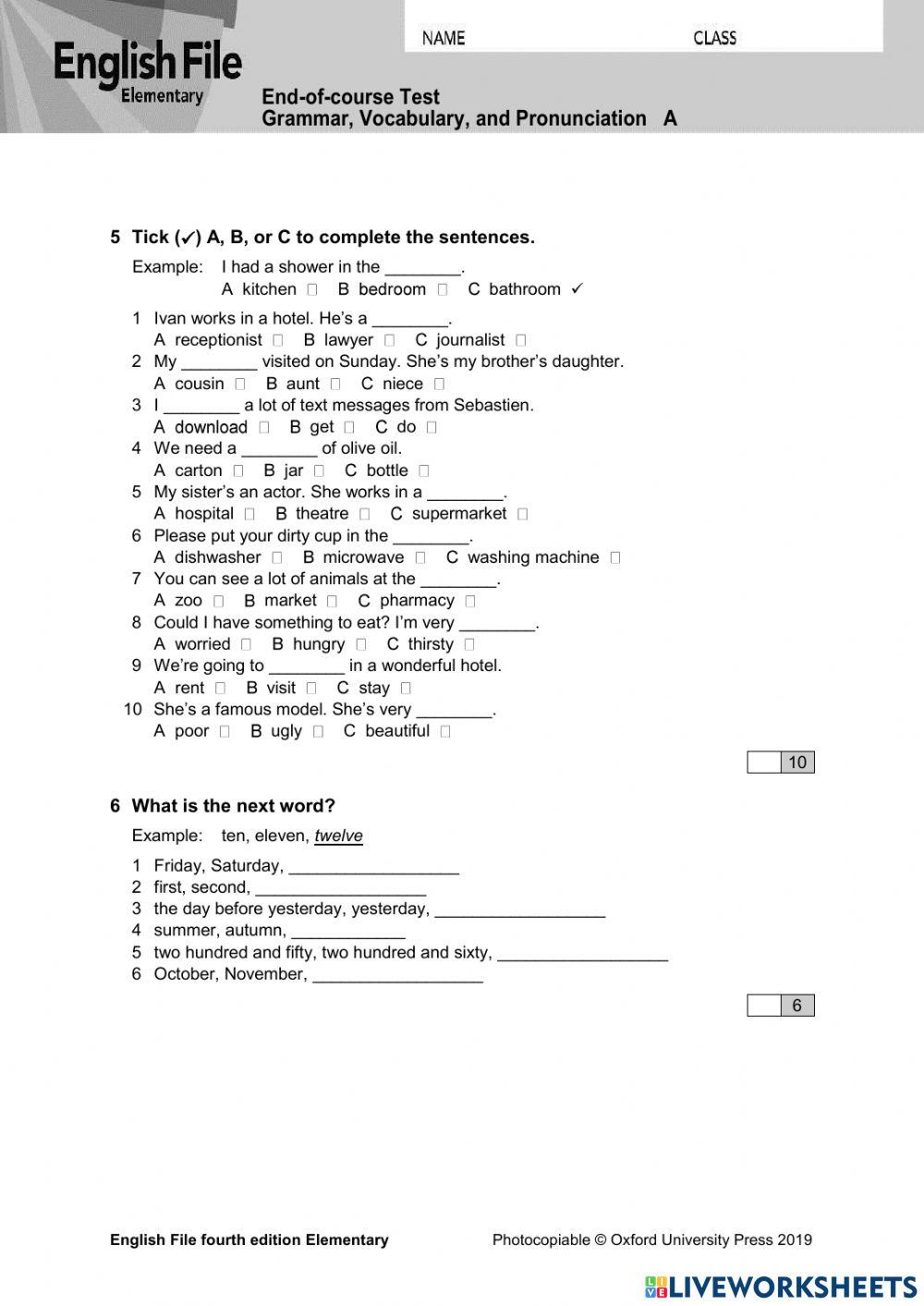 7035625 | EF elementary Final test | ZouiShiller