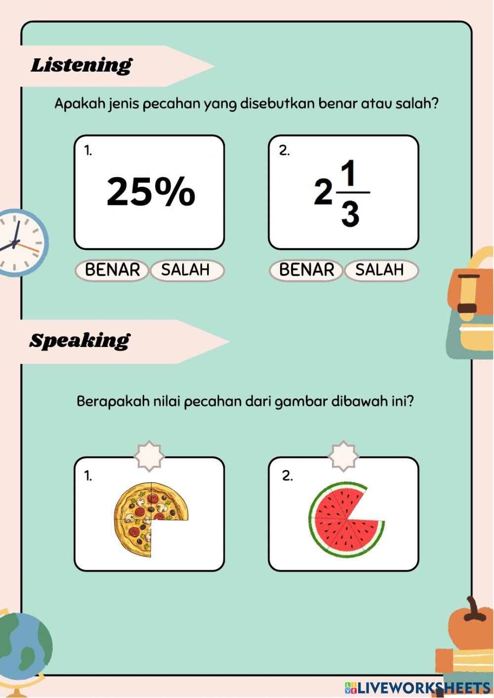 Belajar Matematika activity for 7 | Live Worksheets