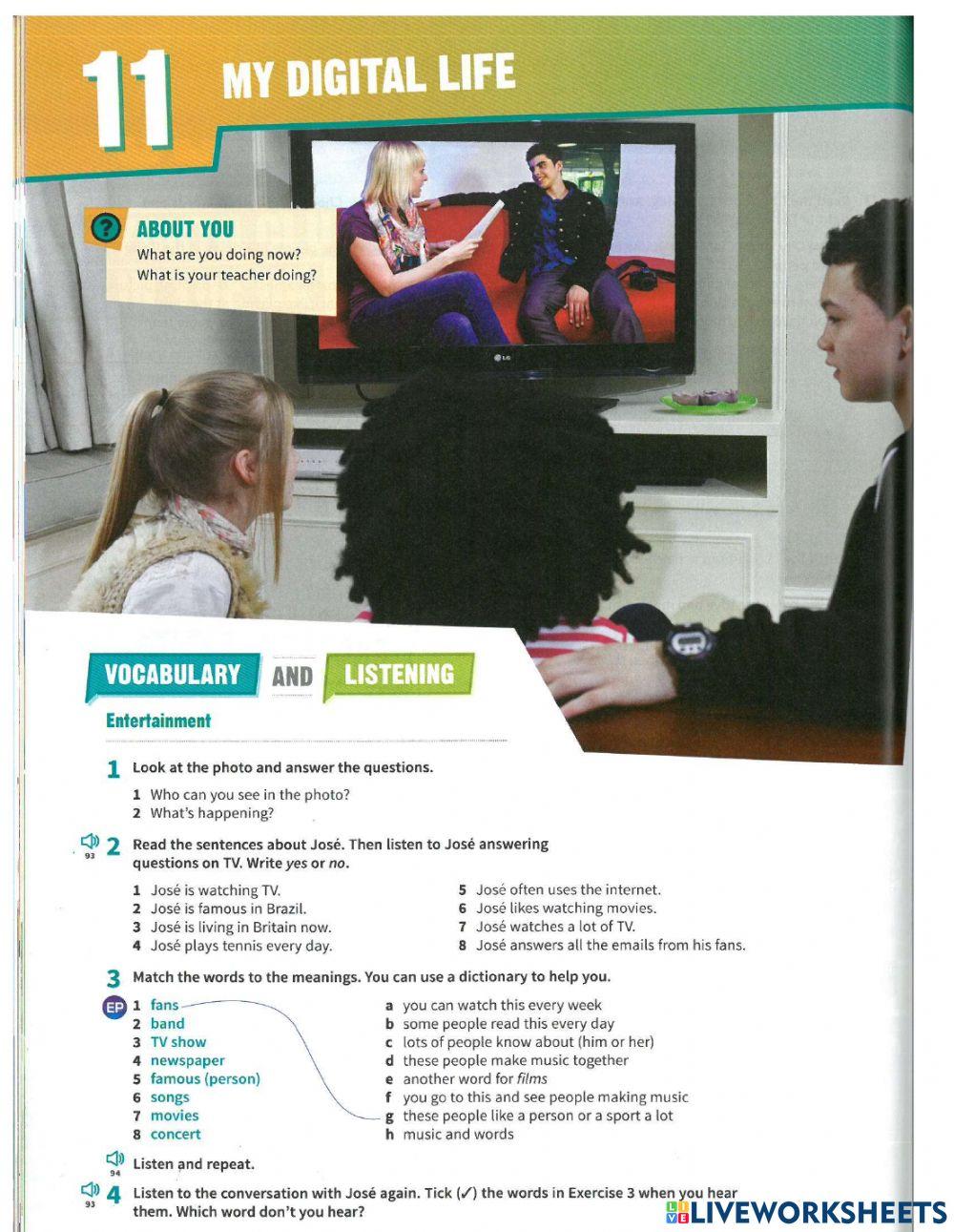 Prepare a1 leve… | Free Interactive Worksheets | 7134914