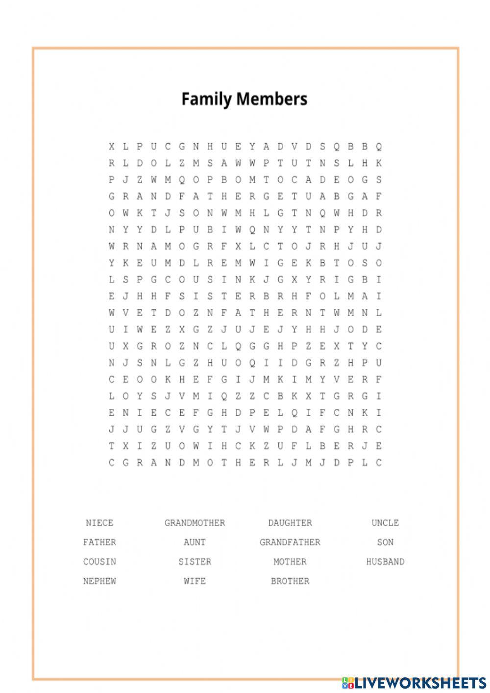 7032204 | Family Members word search puzzles2