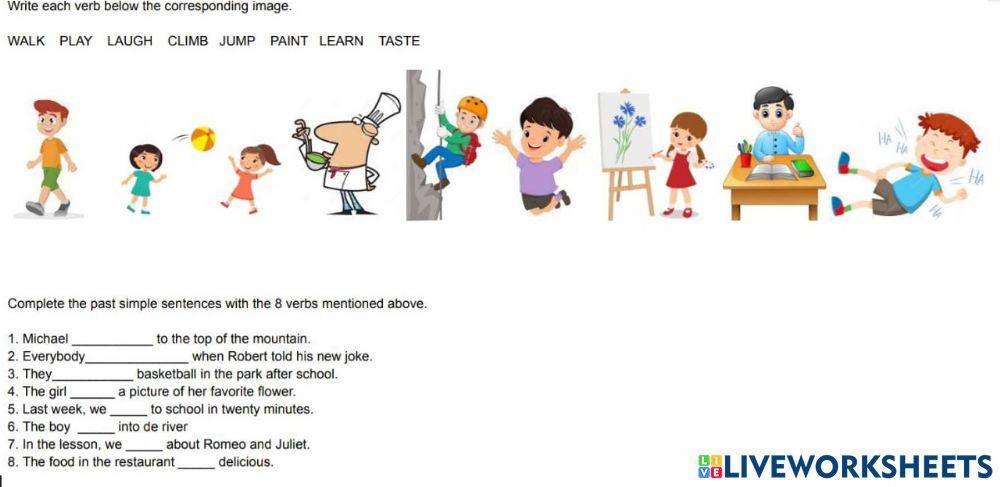 Past simple by Corimayo Enzo worksheet | Live Worksheets