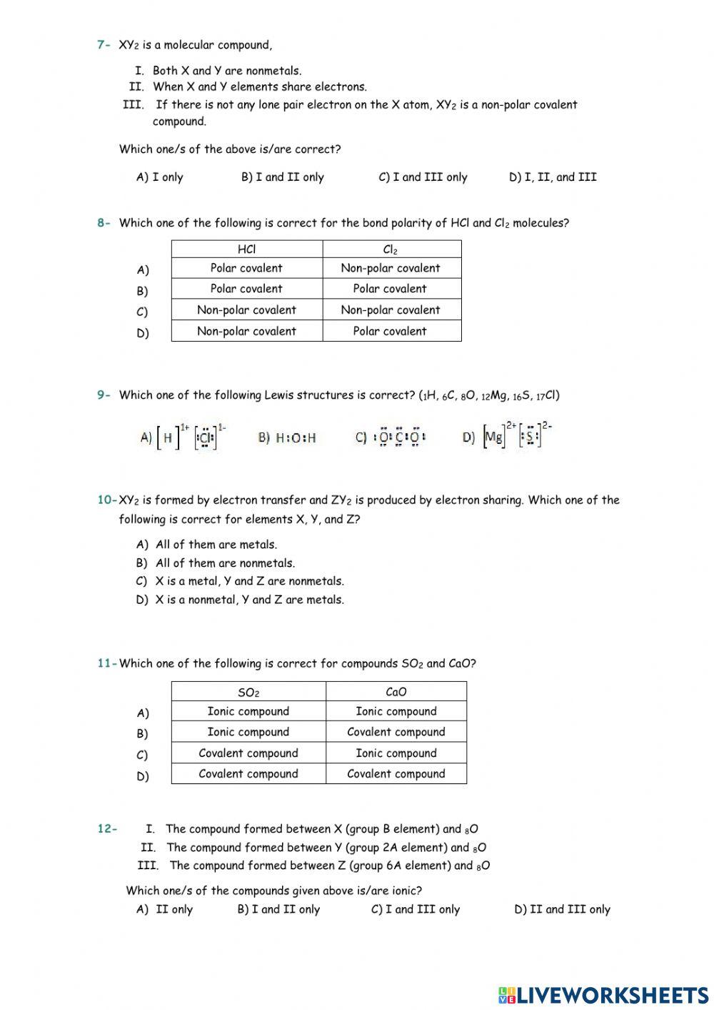 2-MCQ-2 online exercise for | Live Worksheets