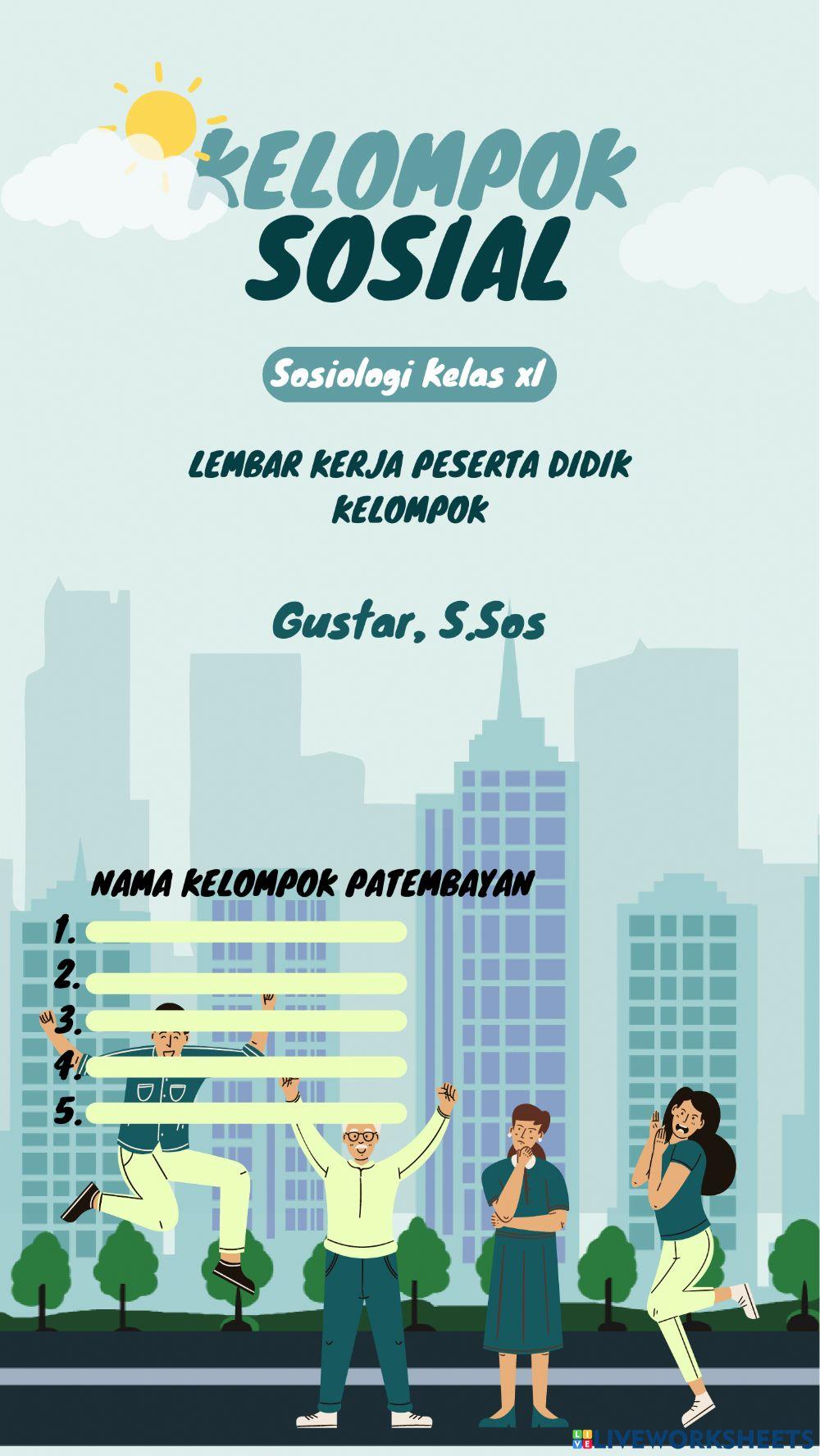 Kelompok patembayan 7009902 | gustar | Live Worksheets