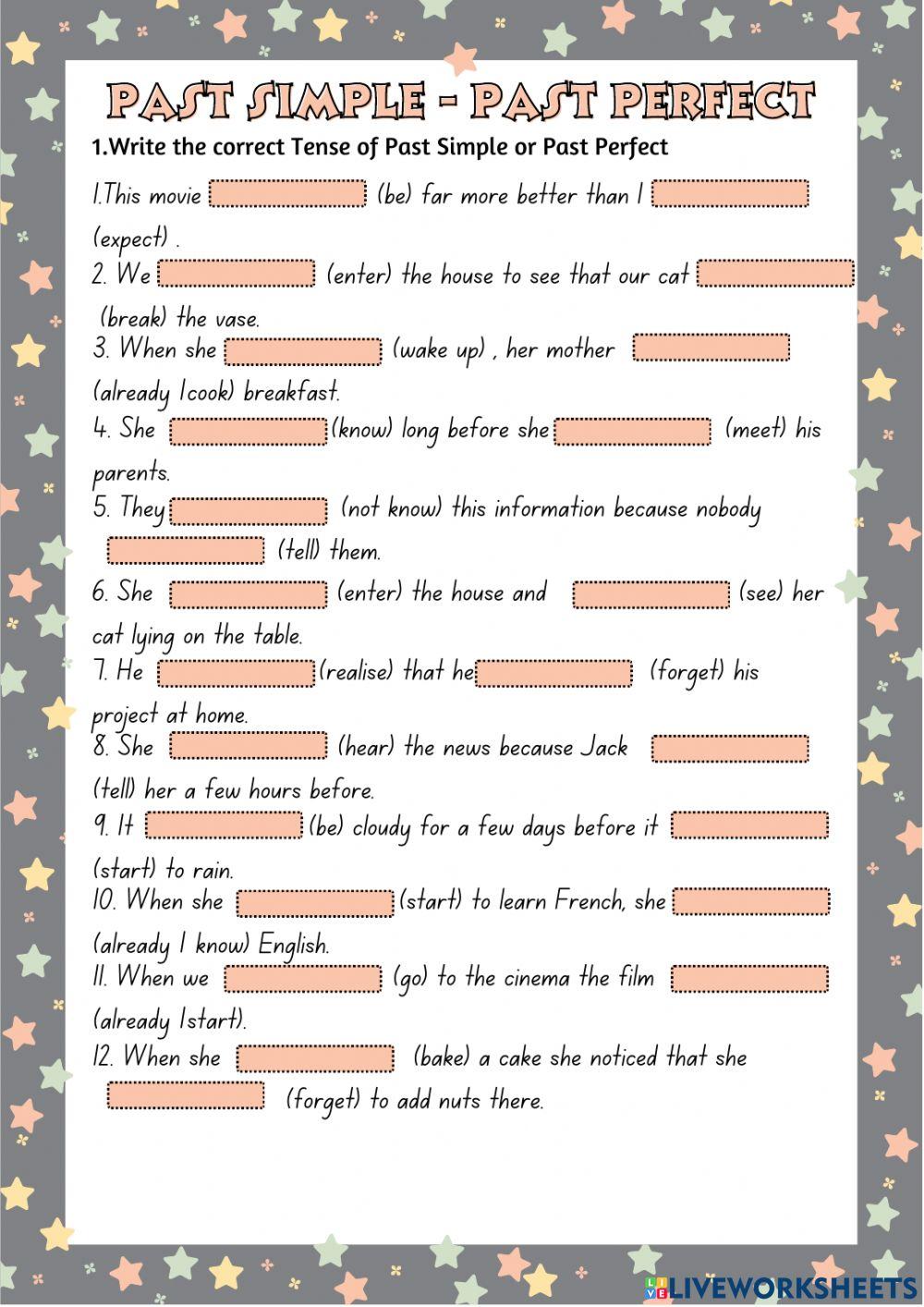 Past Simple - P… | Free Interactive Worksheets | 7010113