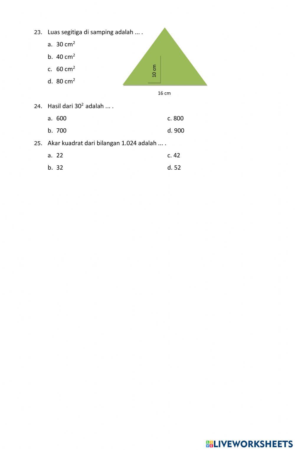 Mtk worksheet for 4 | Live Worksheets