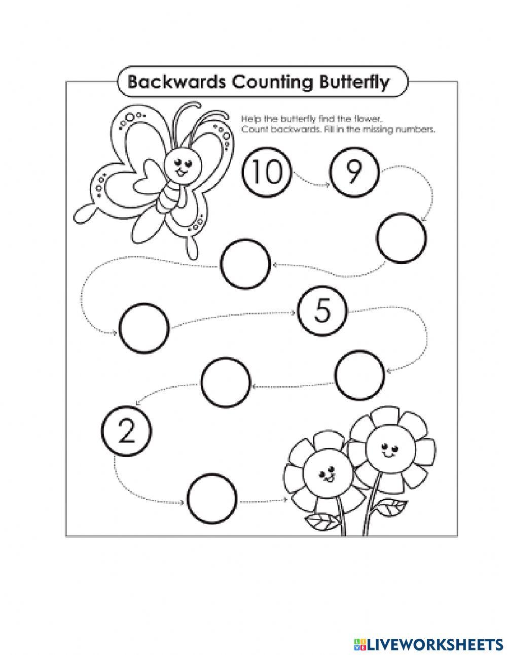BACK COUNTING Online Exercise For Live Worksheets back-counting-online-exercise-for-live-worksheets