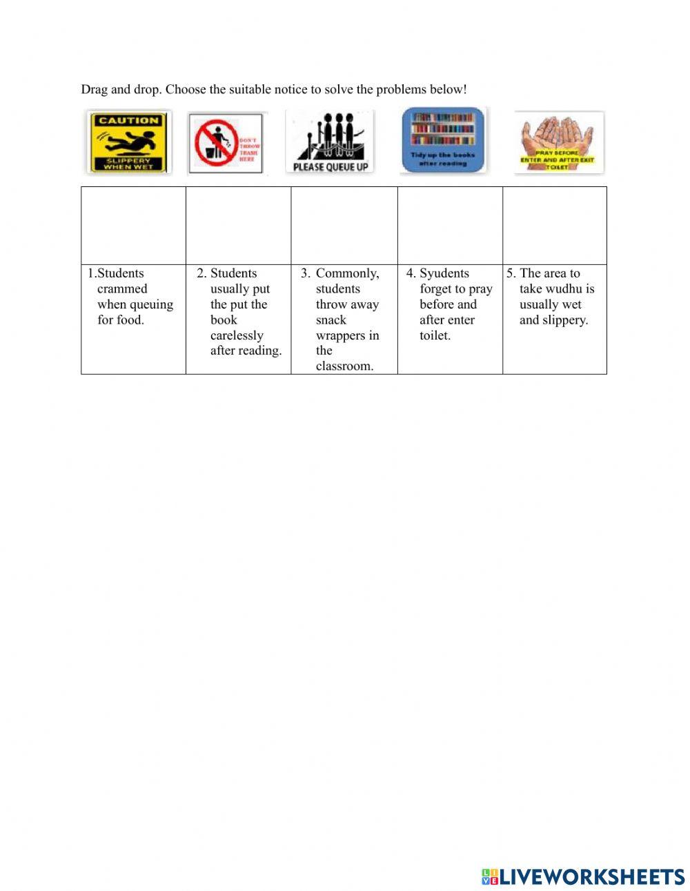 Notice online pdf activity | Live Worksheets