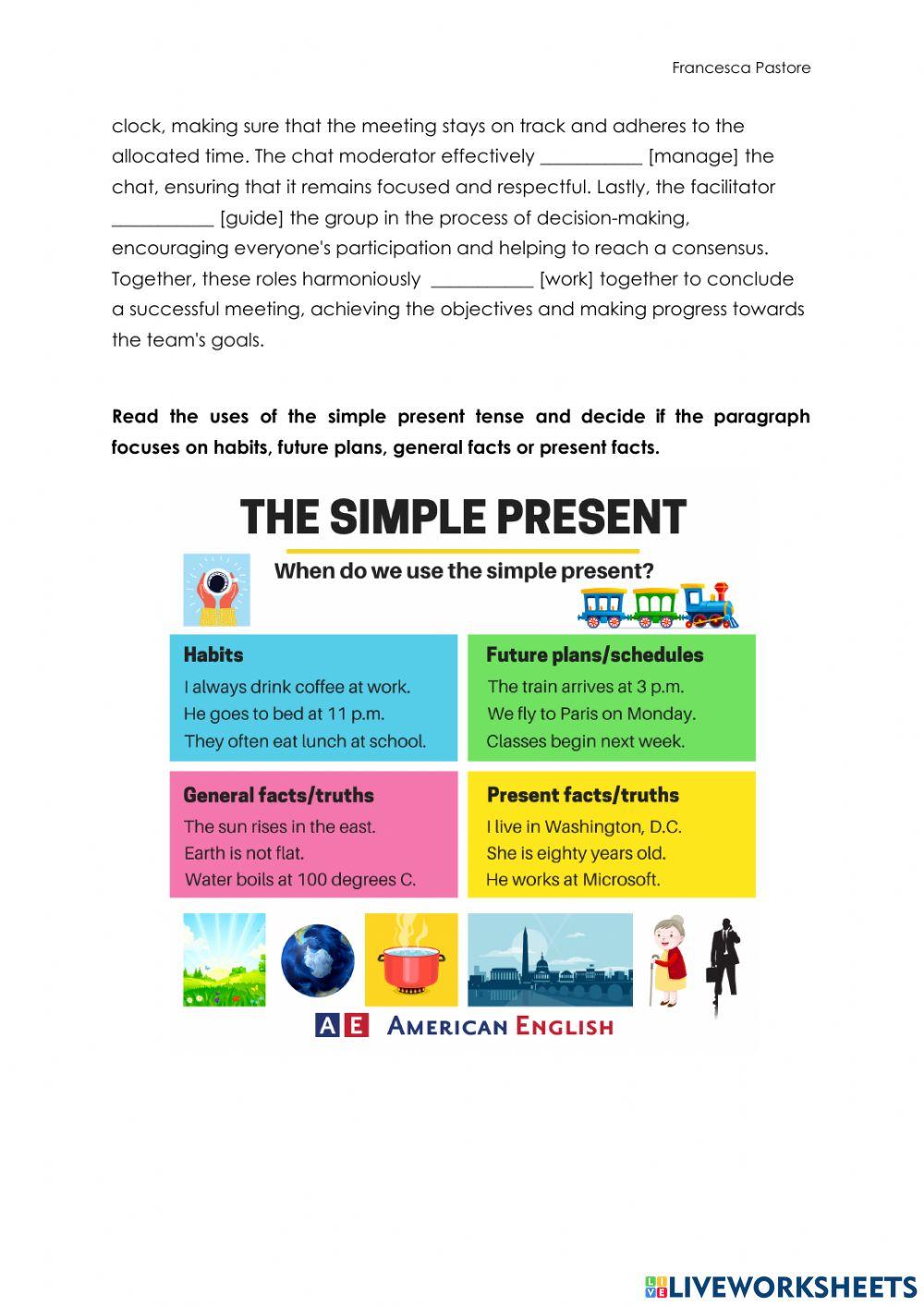 Complete the activities online worksheet | Live Worksheets