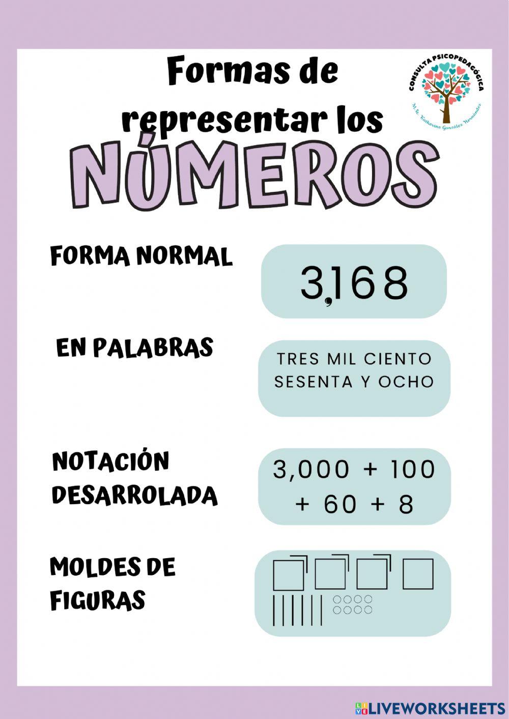 Valor posicional online exercise for tercero de primaria | Live Worksheets