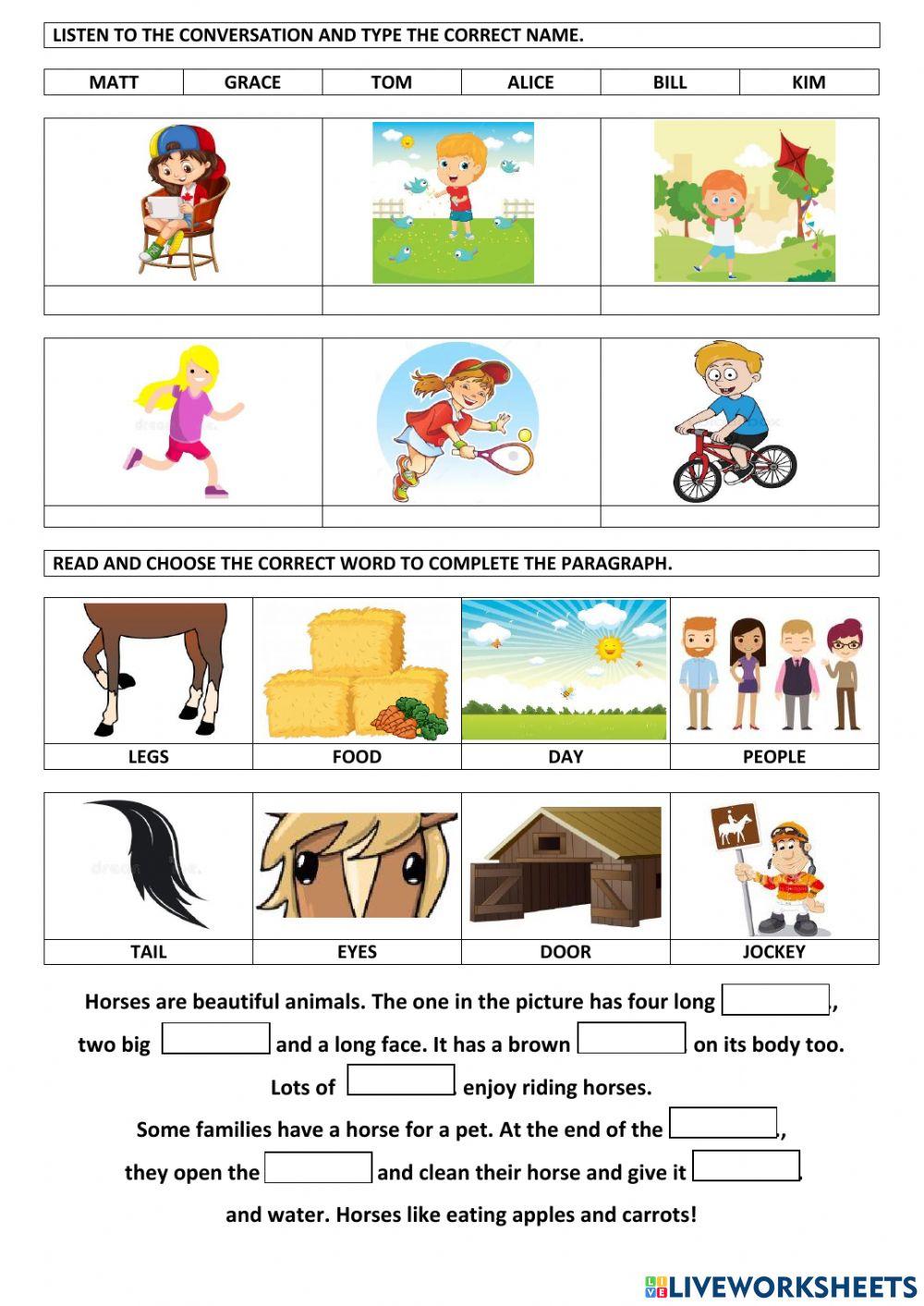 Starters 2 online exercise for | Live Worksheets