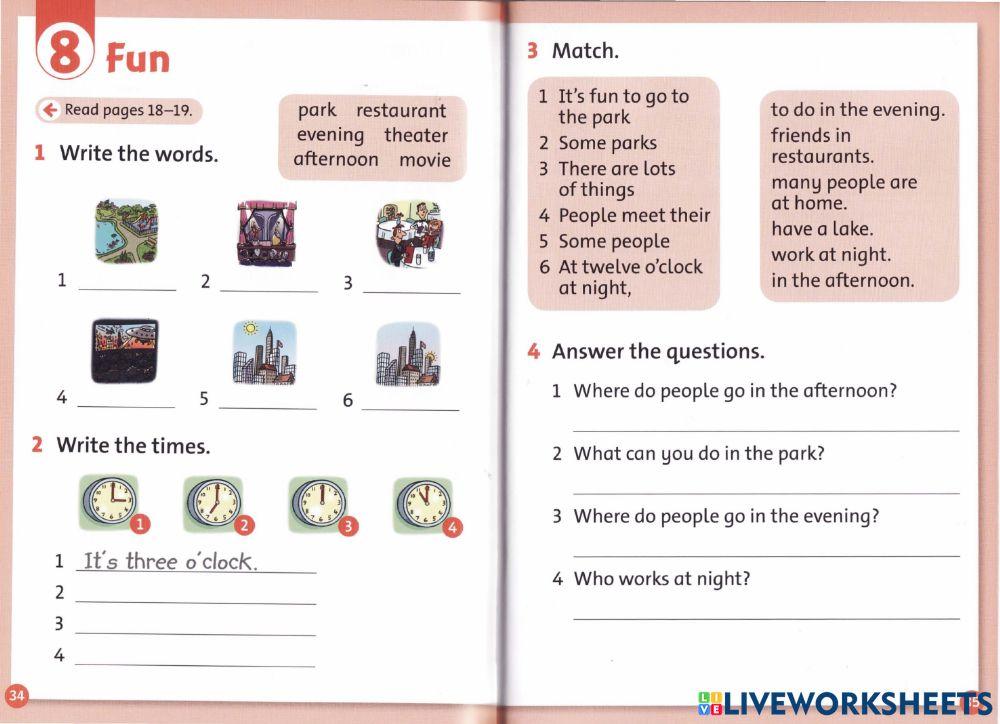 Reading-Basic Level 2 - Cities worksheet | Live Worksheets