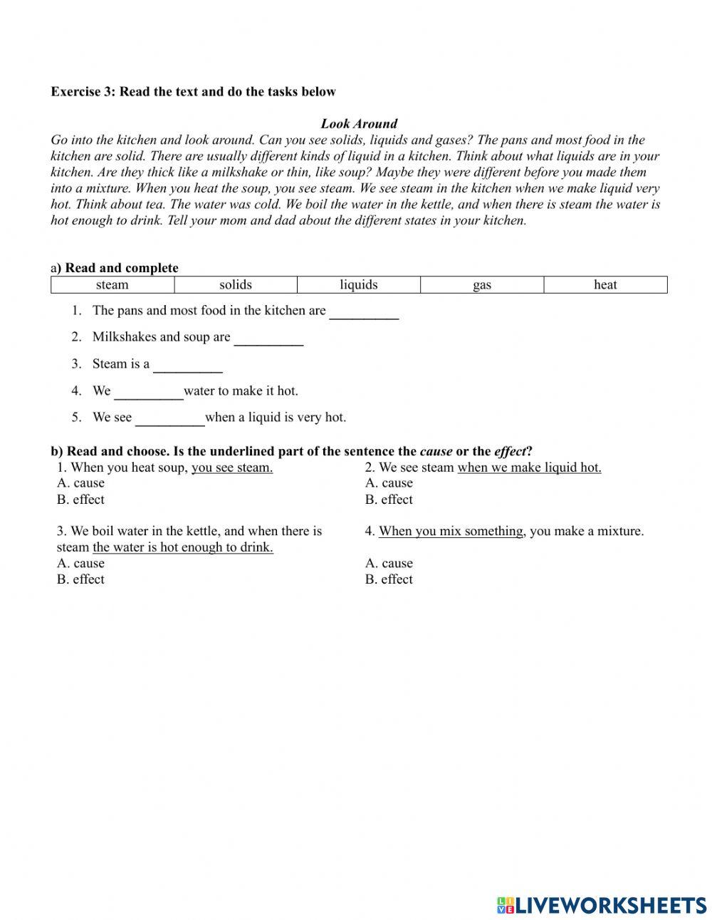 Homework unit 3 - 1 worksheet | Live Worksheets