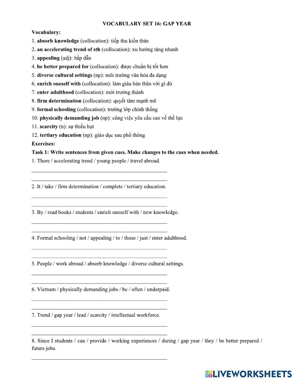 Vocal-S16 worksheet | Live Worksheets