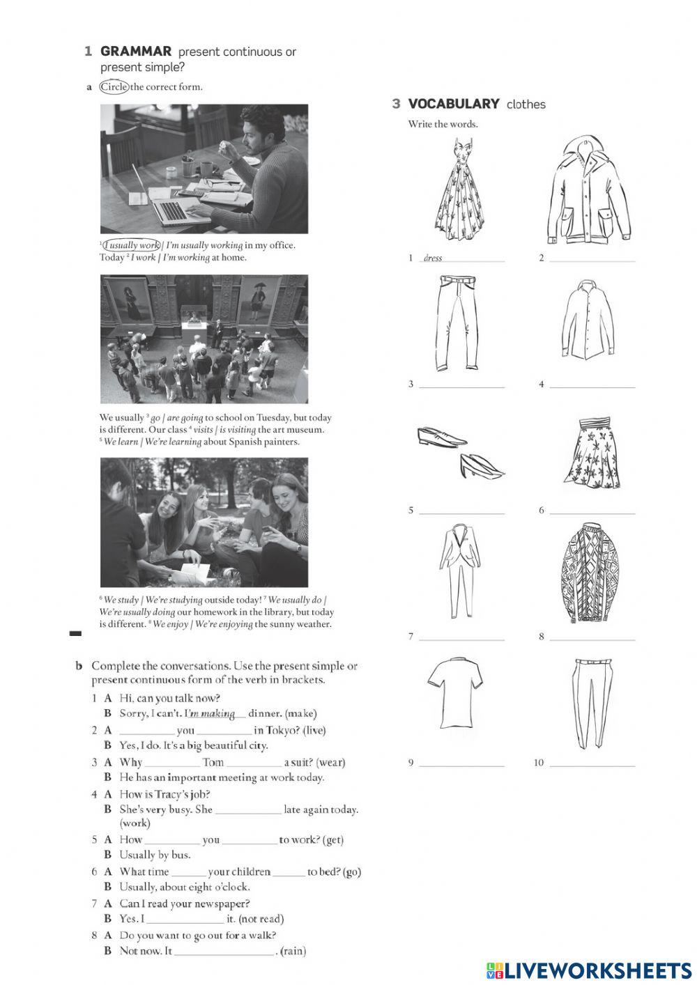 Unit 9 homework activity | Live Worksheets