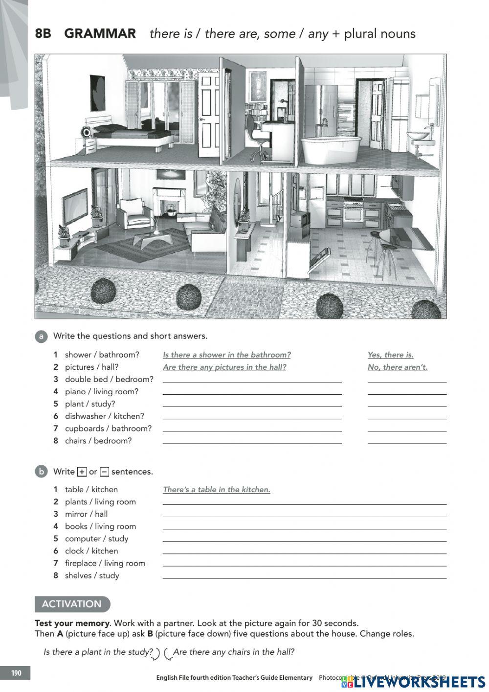 8b grammar online exercise for | Live Worksheets