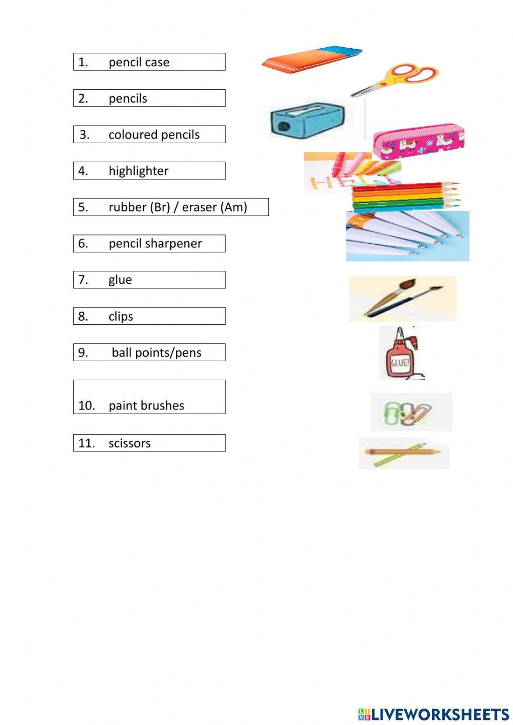 Classroom Voc worksheet | Live Worksheets