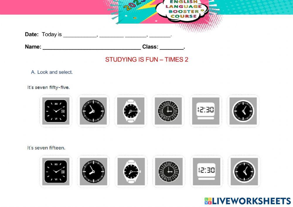 Time online exercise for 5TH | Live Worksheets